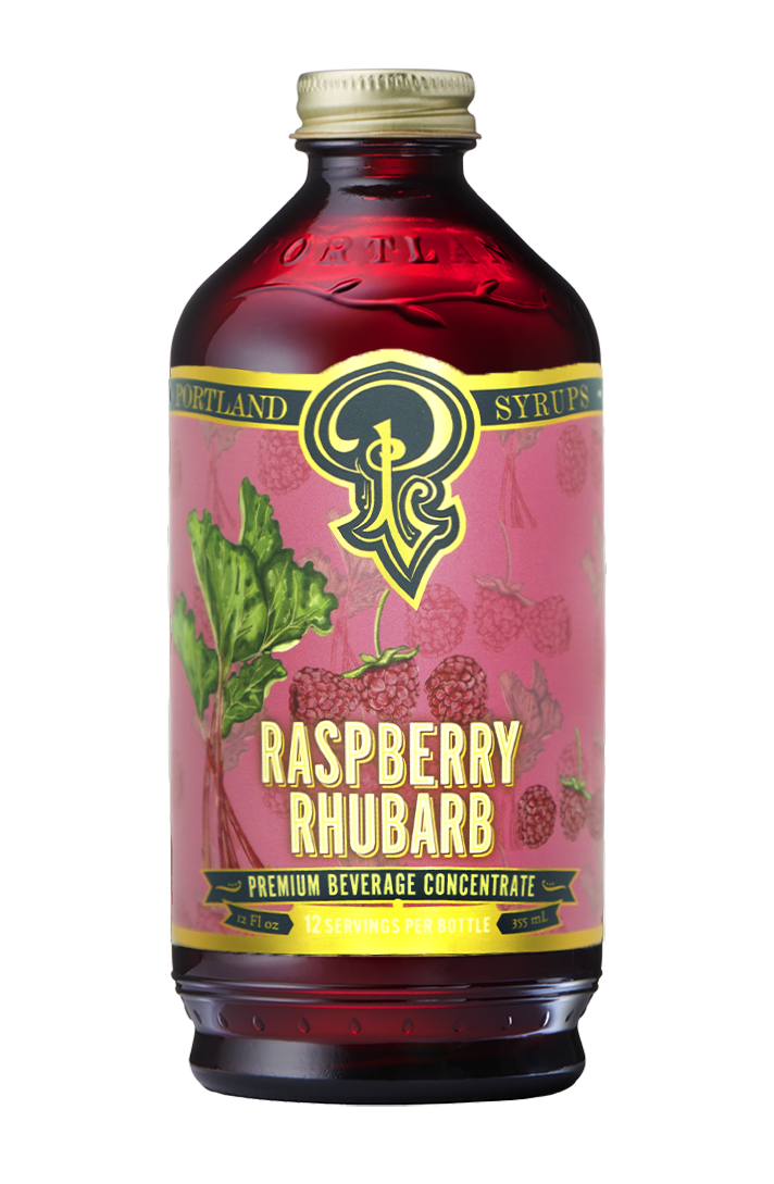 Portland Syrups - Raspberry Rhubarb 12 oz - cocktail / mocktail mixer ...