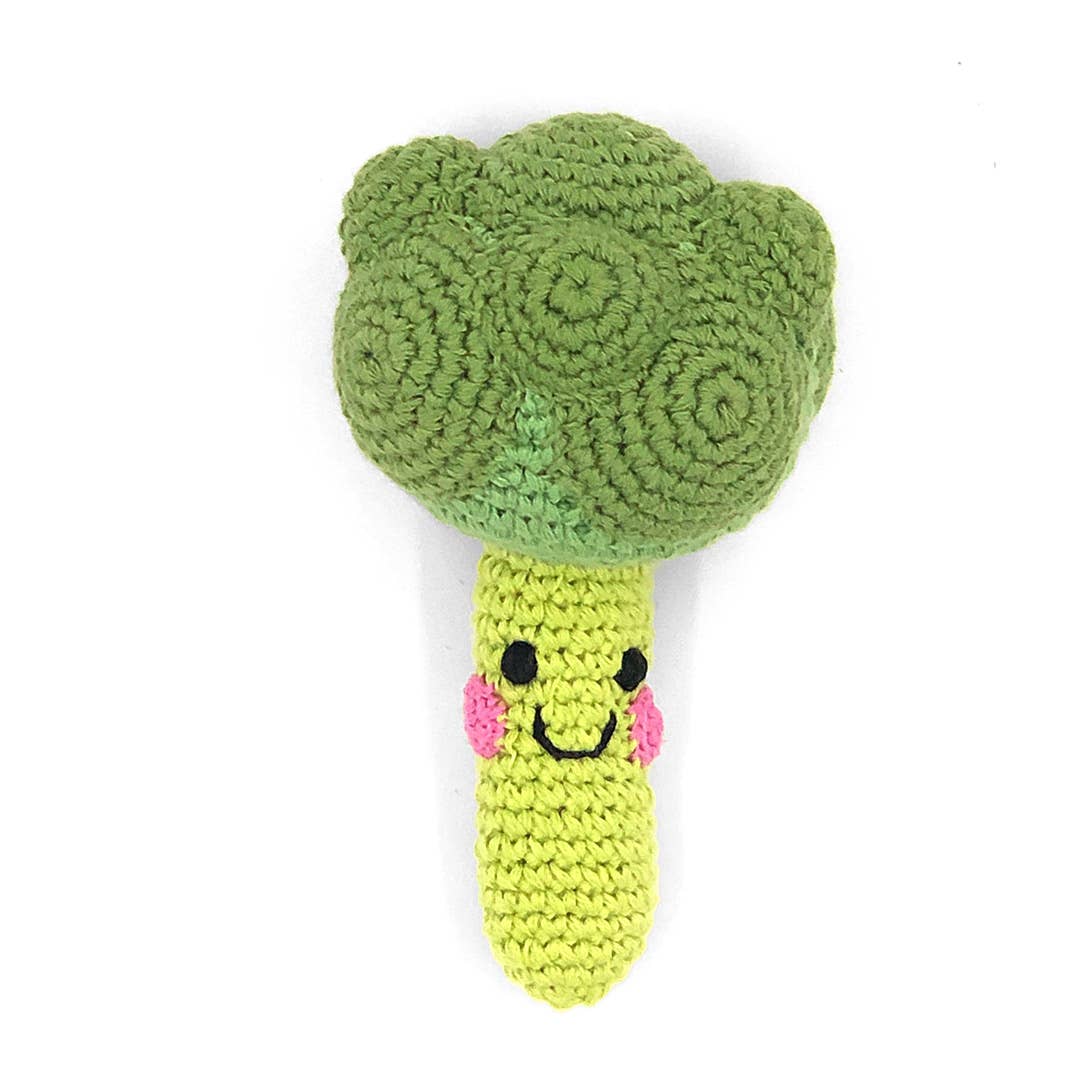 Pebble - Pretend Play Food Rattle - Broccoli | WORKSHOP PGH