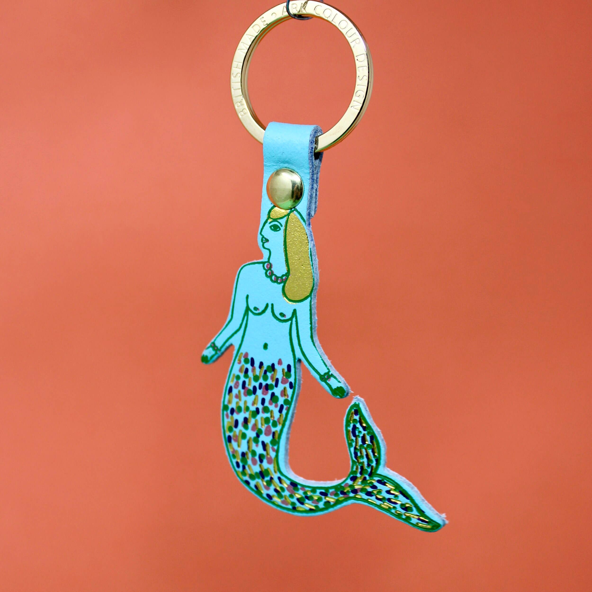 Ark Colour Design - Mermaid Key Fob: Turquoise | WORKSHOP PGH