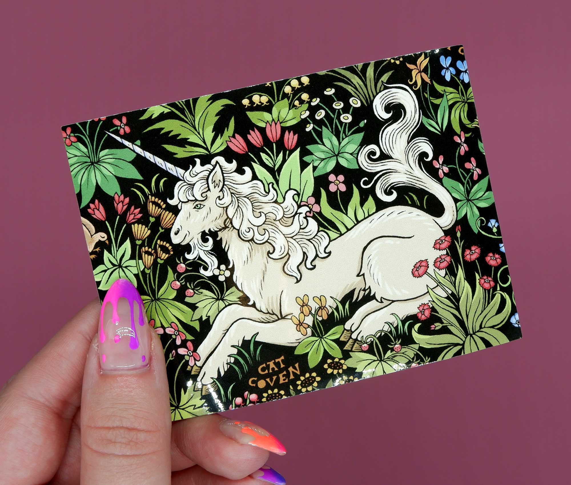 Cat Coven - Unicorn Tapestry - Sticker | WORKSHOP PGH