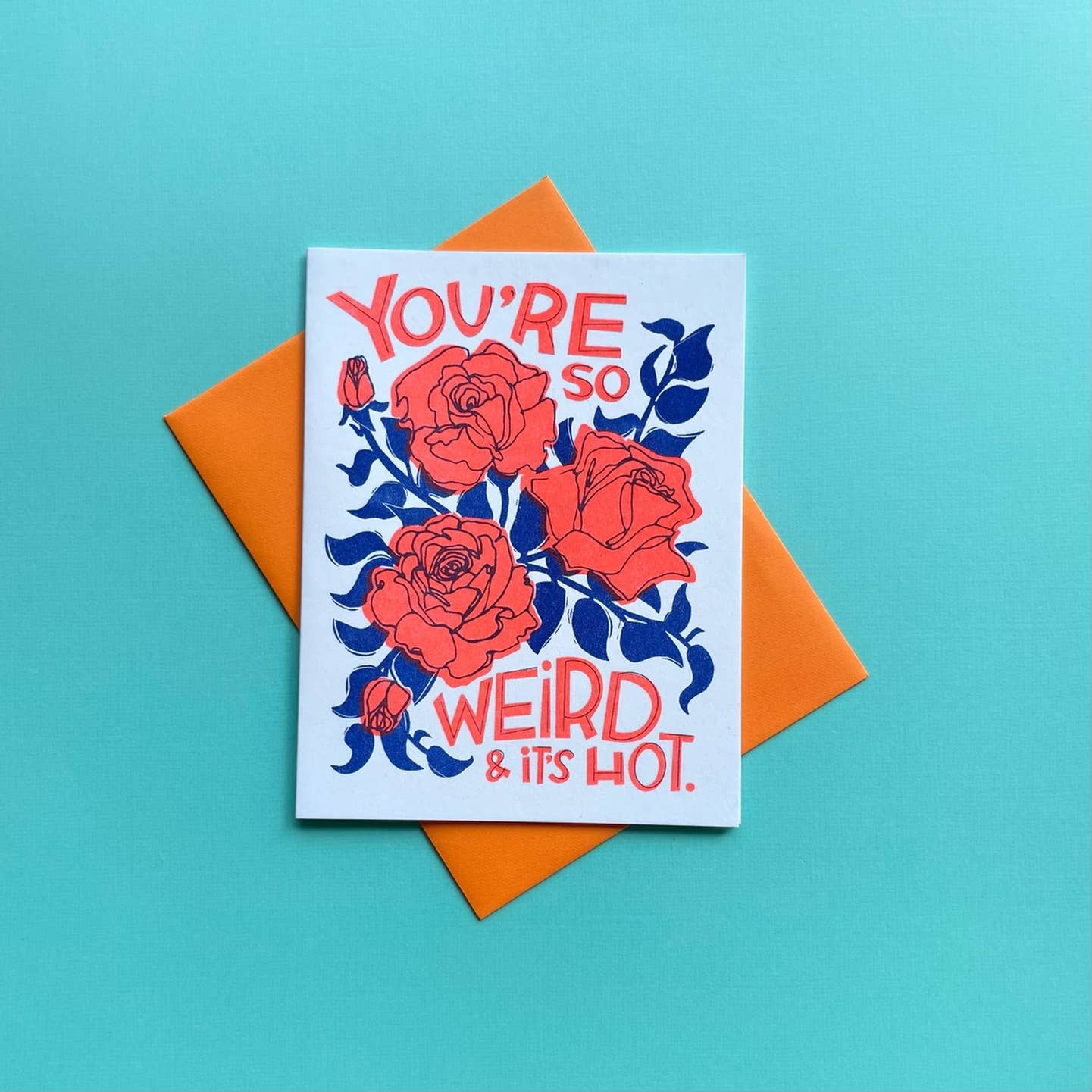 Pier Six Press - Weird Roses - Love Letterpress Greeting Card ...