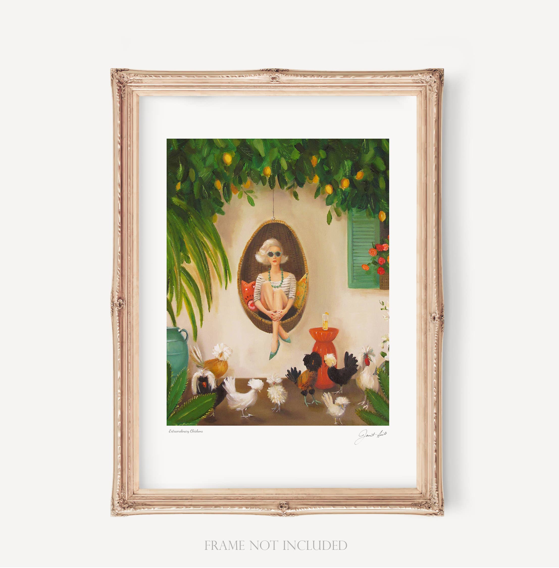 Janet Hill Studio - Extraordinary Chickens. 11"x14" Art Print | WORKSHOP PGH