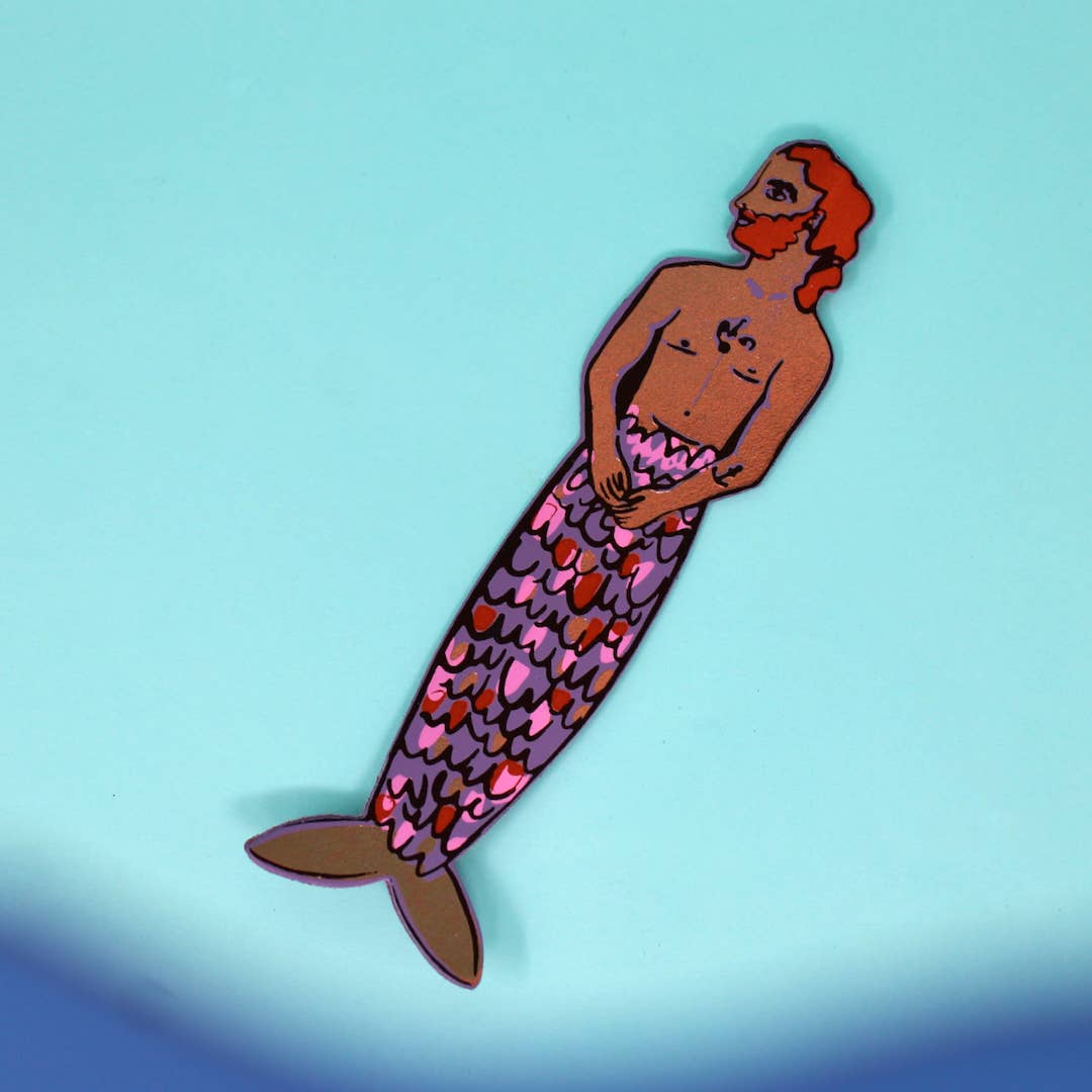 Ark Colour Design - Mer-Man Bookmark: Lilac | WORKSHOP PGH