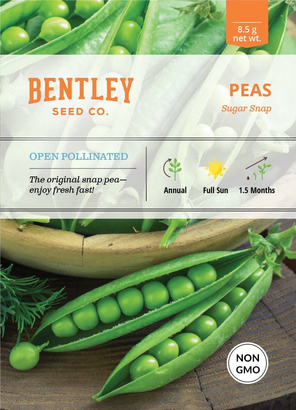 Bentley Seed Co. - Peas, Sugar Snap Seed Packets | WORKSHOP PGH