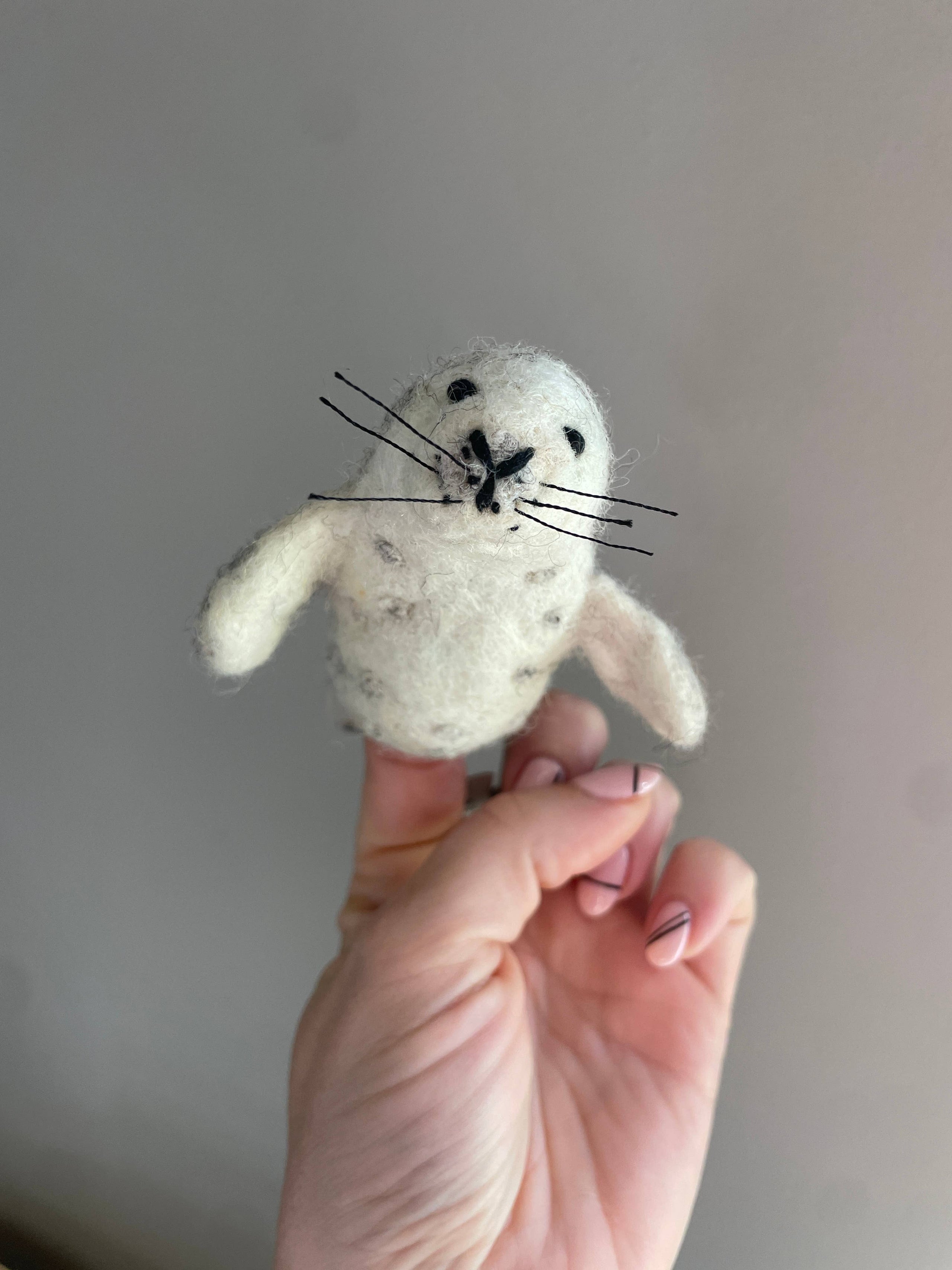 Silk Road Bazaar - Harbor Seal Finger Puppet | WORKSHOP PGH