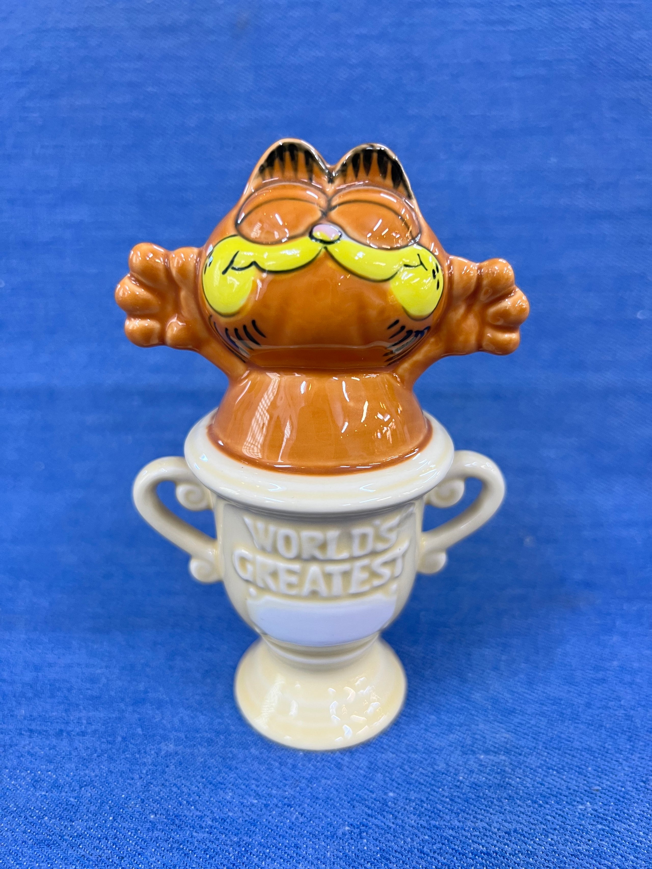 Vintage Garfield Ceramic Statue/ Figurine: World's Greatest | WORKSHOP PGH