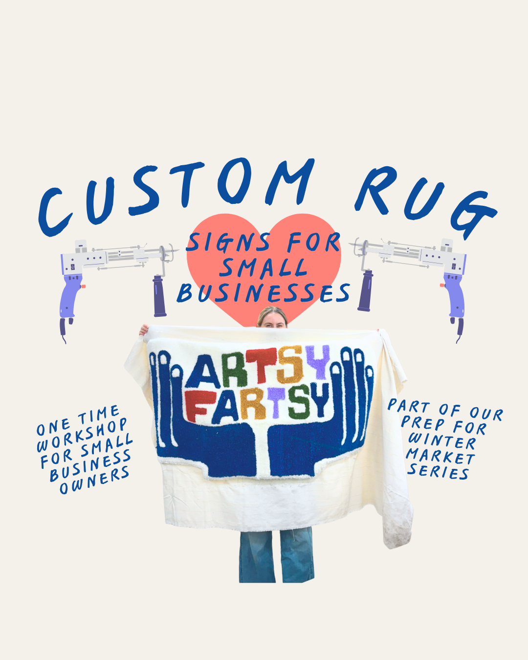 Fri 9/19, Custom tufted logo rugs/ signage for Small Businesses with ...