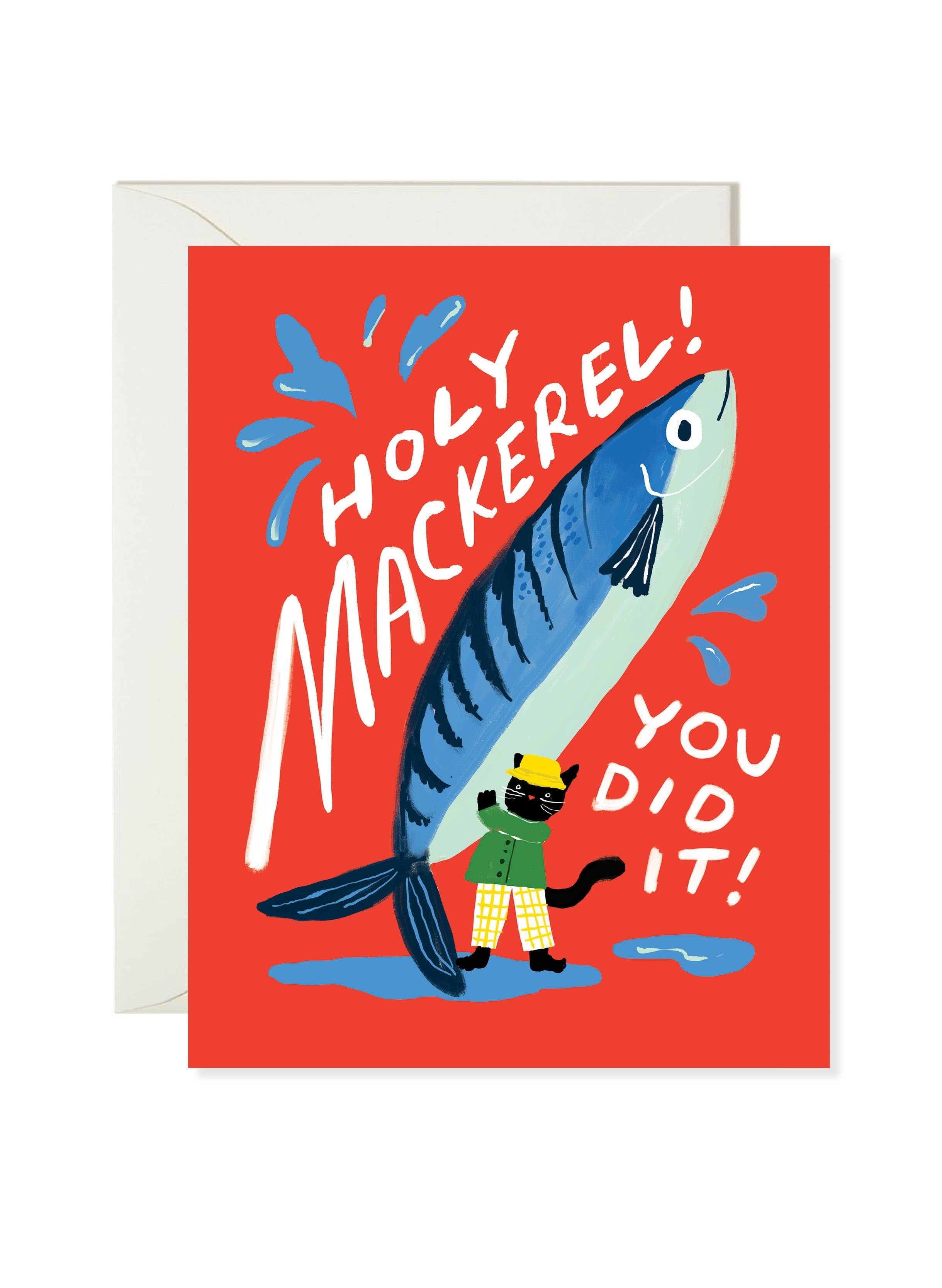 Karen Schipper - Holy Mackerel - Fish Pun Congratulations Card ...