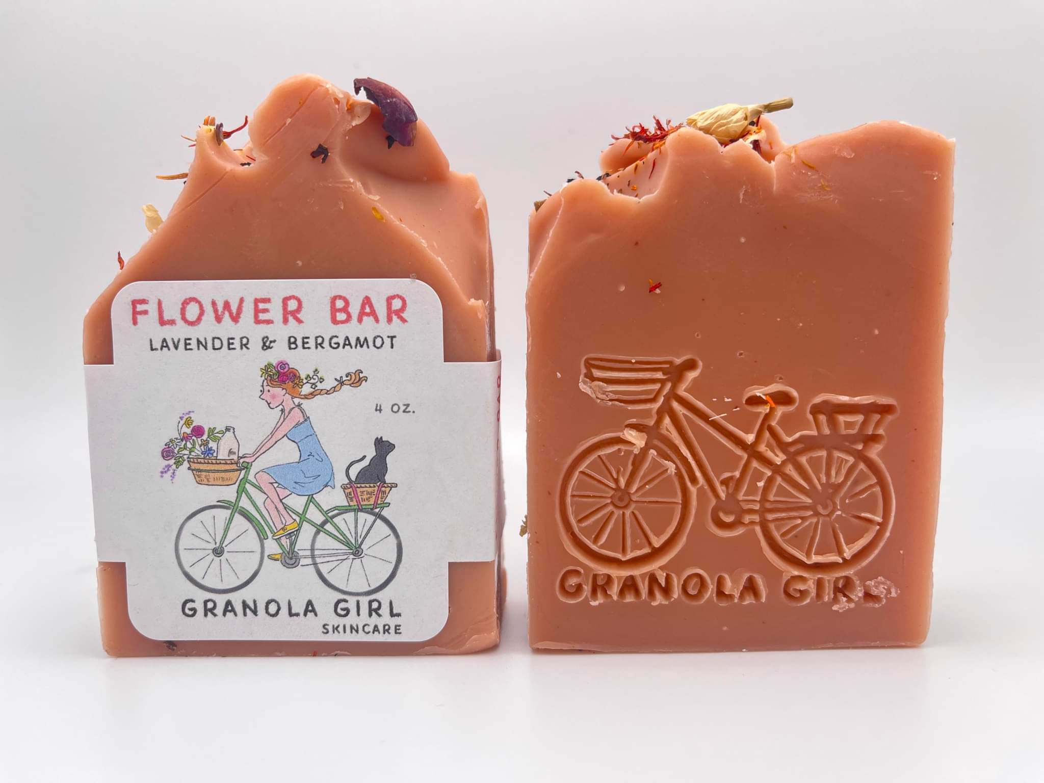 Granola Girl Skincare - Flower Bar Soap- Bergamot & Lavender | WORKSHOP PGH